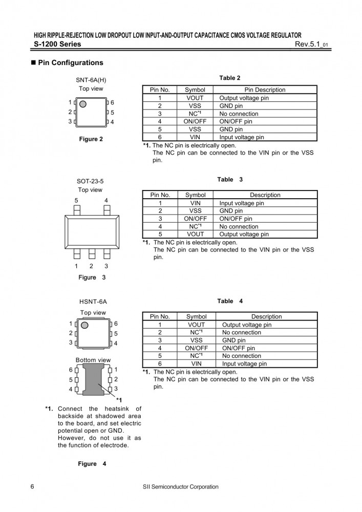 S-1200 Series datasheet page 6