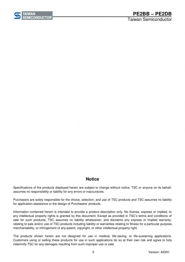 PE2DB datasheet page 5