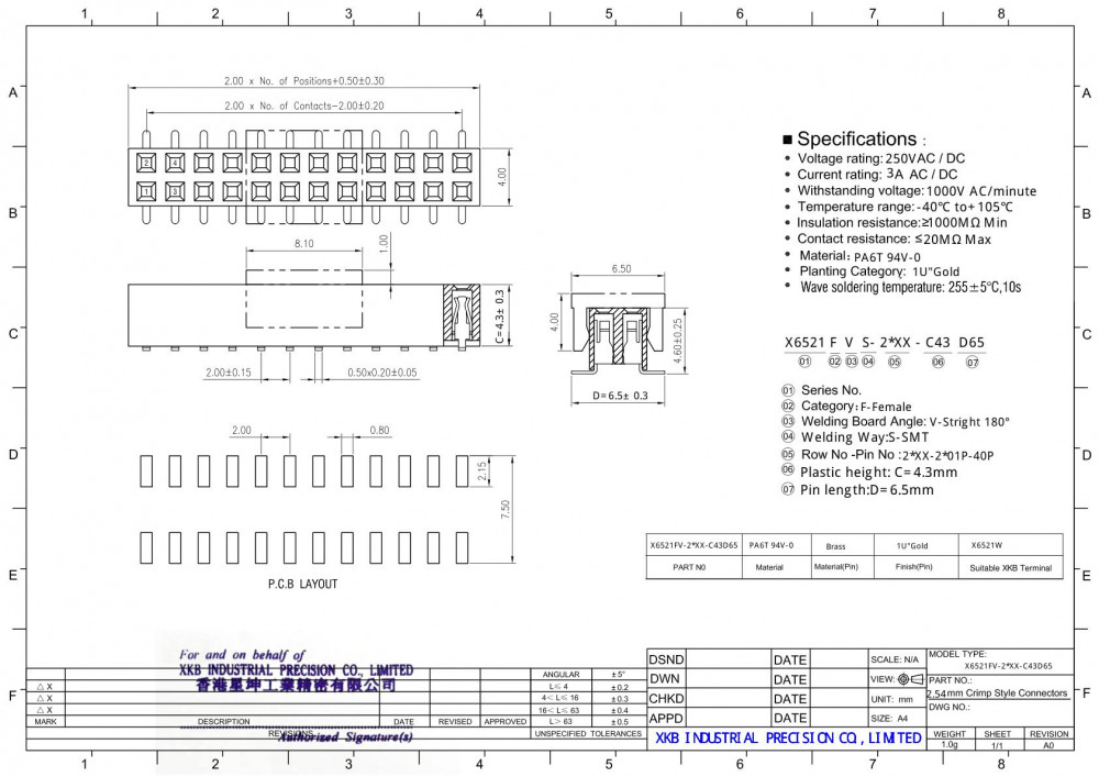 X4621FVS-2x29-C43D65 technical drawing