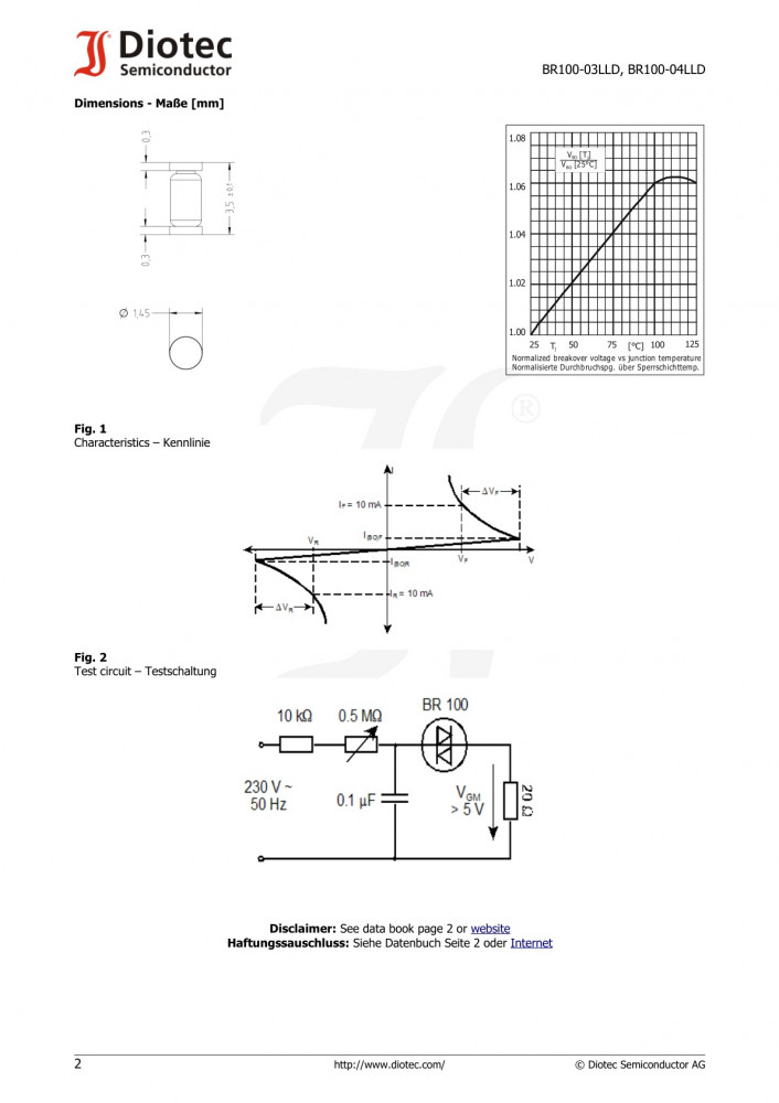 BR100-03LLD technical documentation page 2