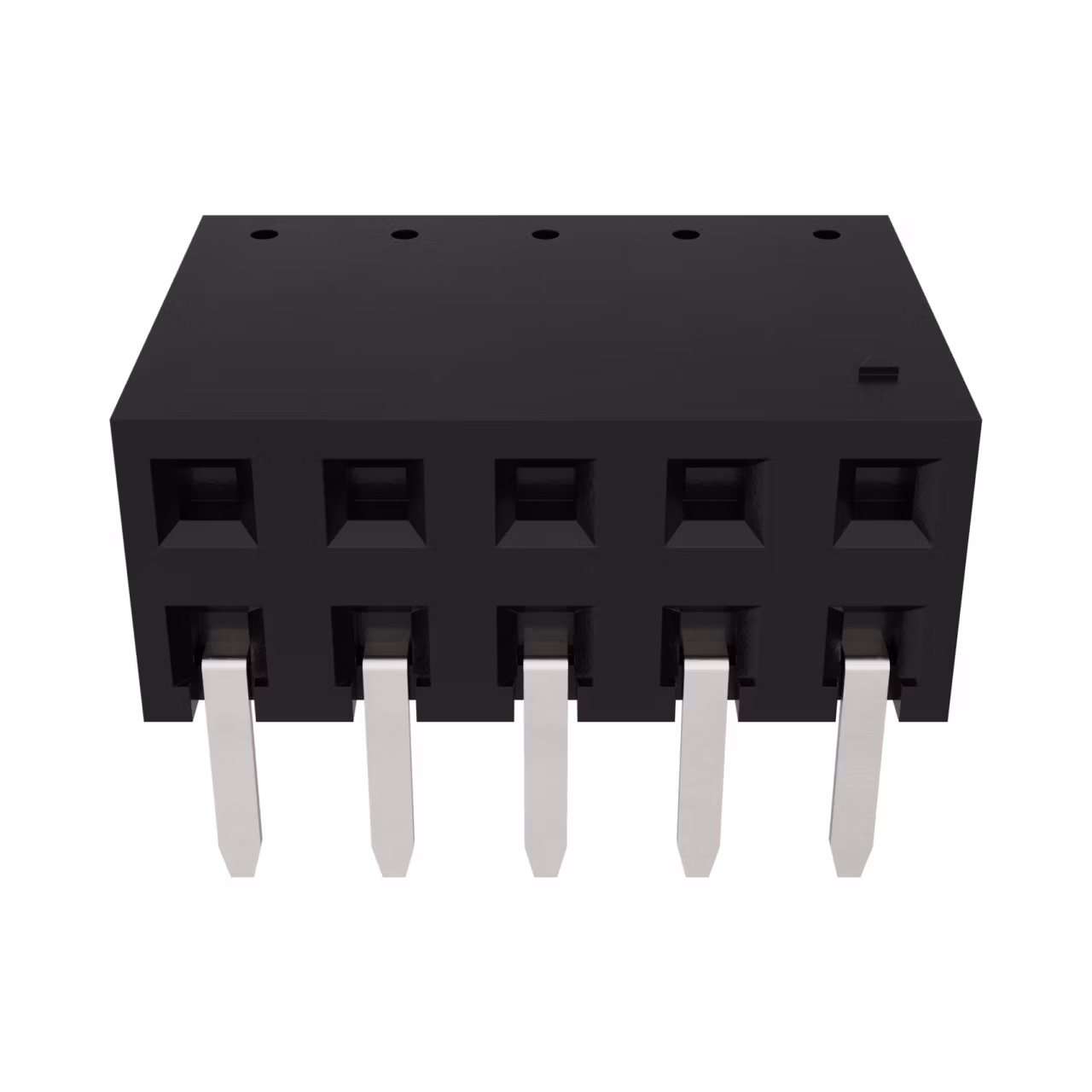 C-Grid III PCB Receptacle, 2.54mm Pitch, Dual Row, Right-Angle, Shrouded, 10 Circuits, 0.12µm Gold (Au) Flash Plating, Straight PCB Pins for sale