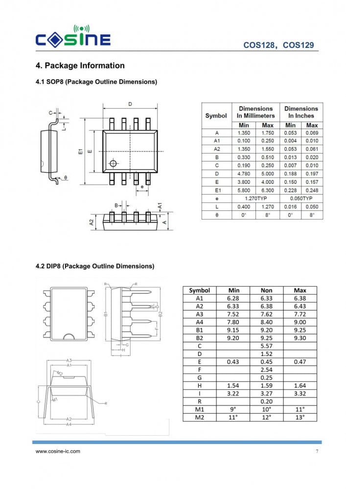 COS128UA datasheet page 7