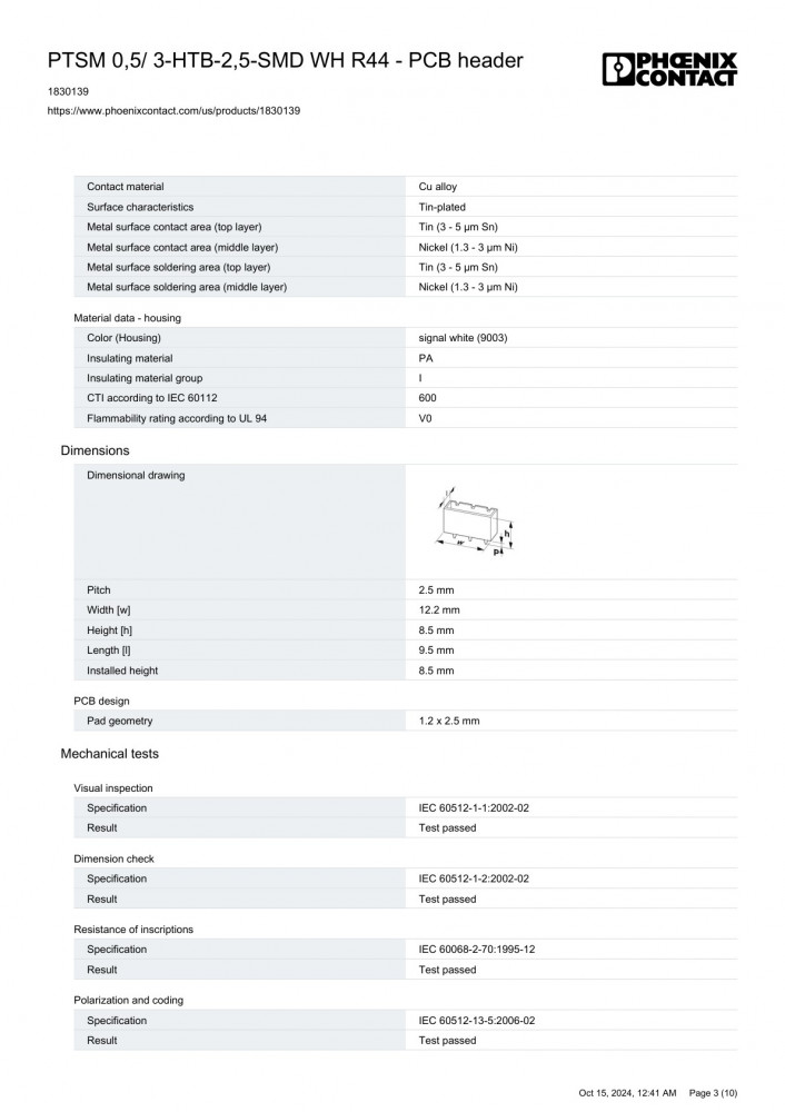 Phoenix Contact 1830139 technical document page 3