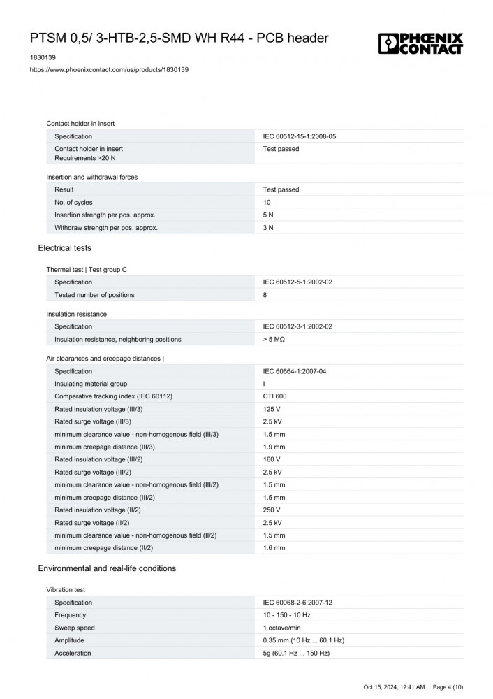 Phoenix Contact 1830139 technical document page 4