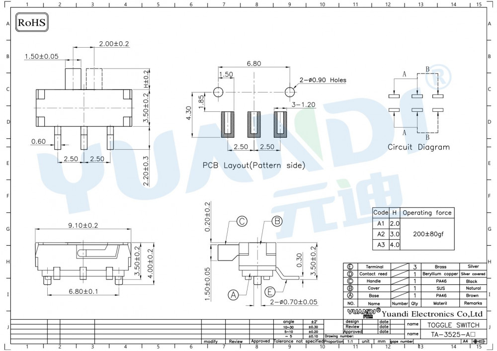 TA-3525-A1 technical document preview