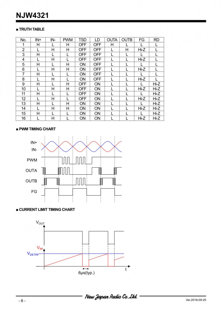 NJW4321 technical document page 6