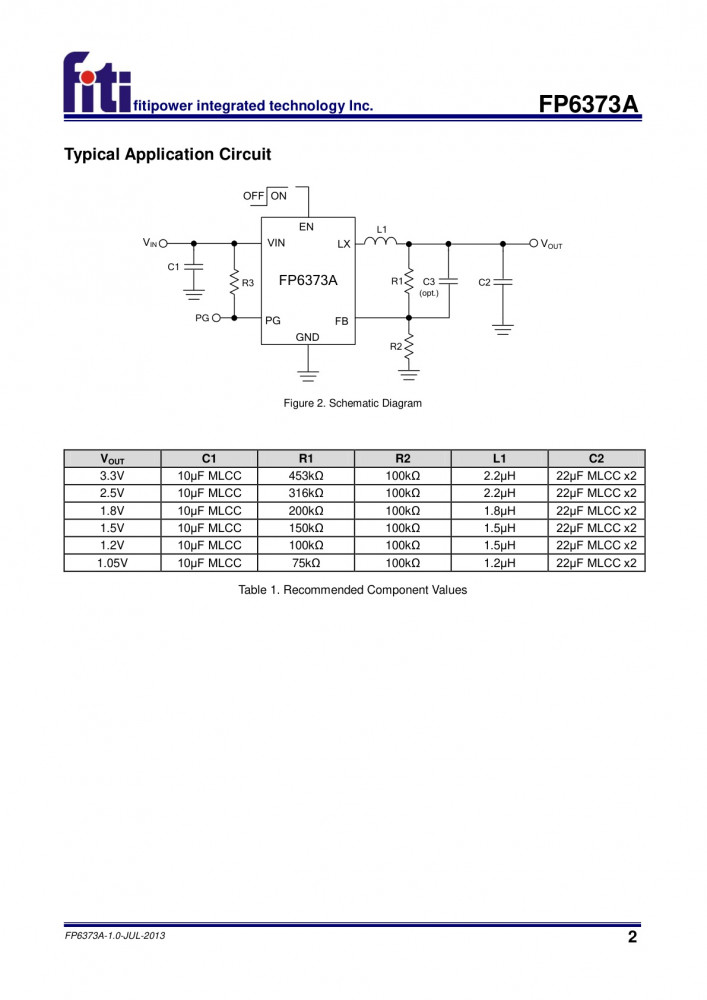 FP6373A datasheet page 2