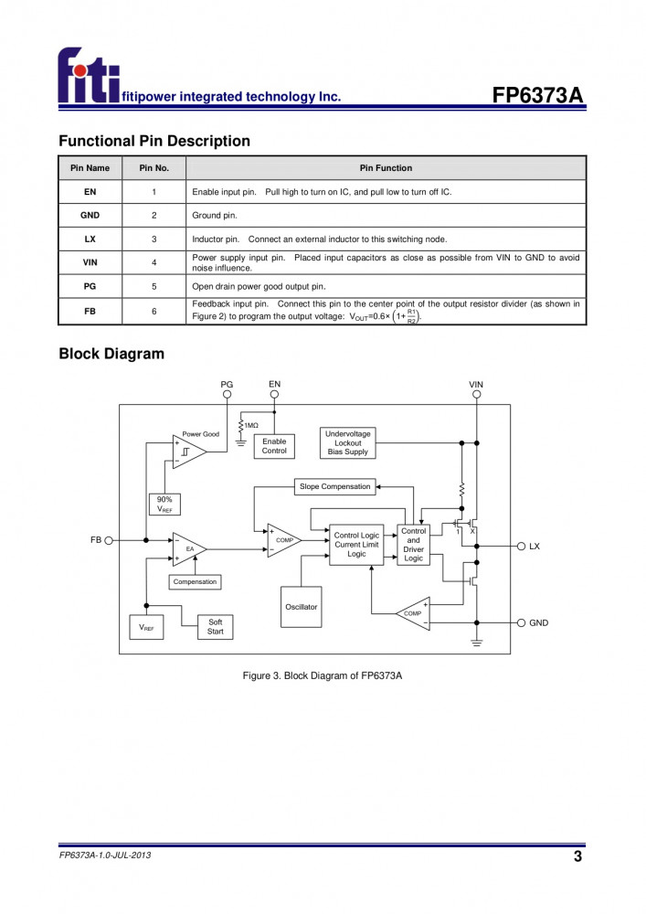 FP6373A datasheet page 3