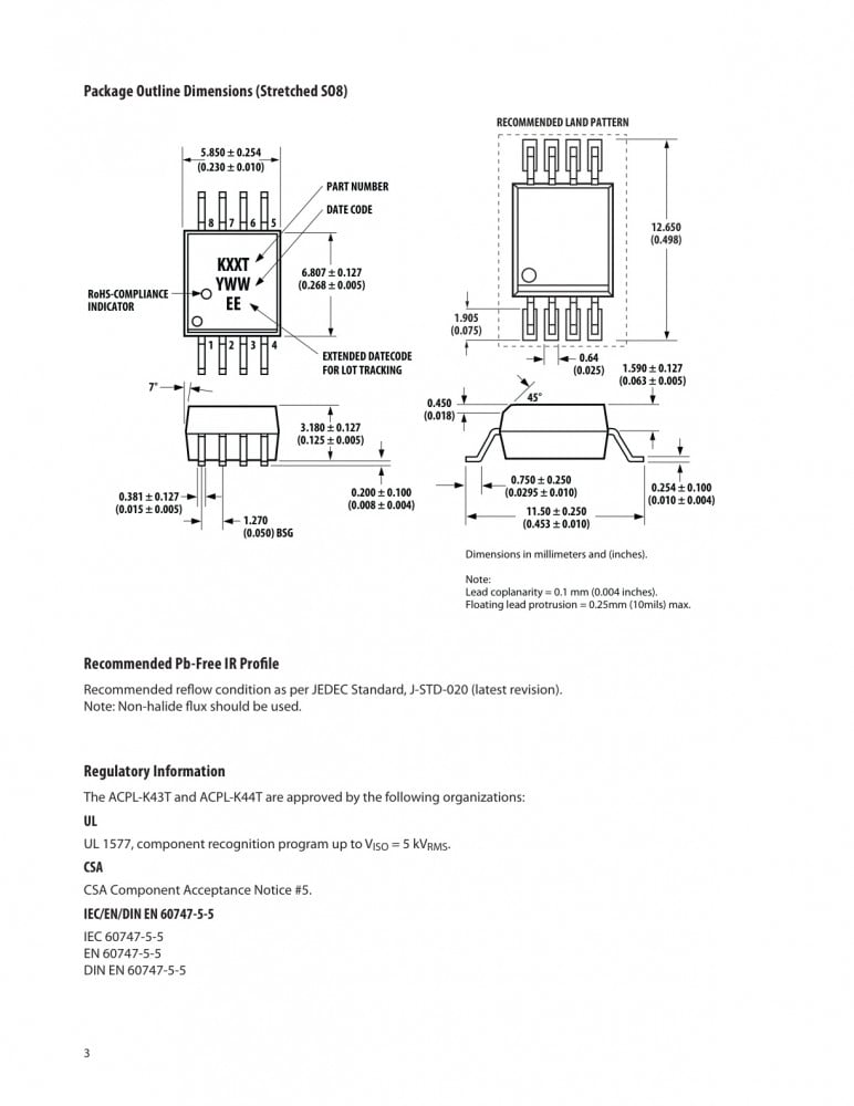 ACPL-K43T-500E datasheet page 3