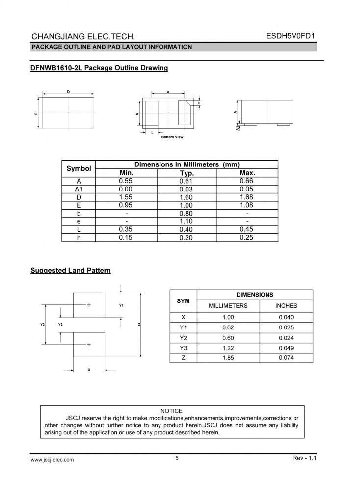 ESDH5V0FD1 datasheet page 5