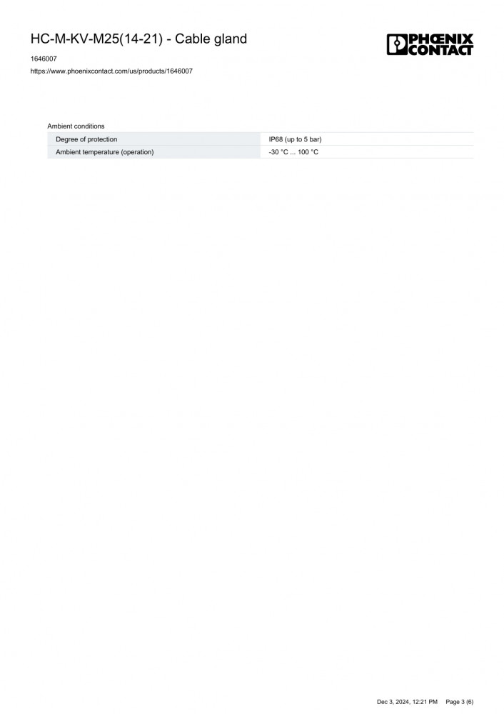 Phoenix Contact 1646007 technical document page 3