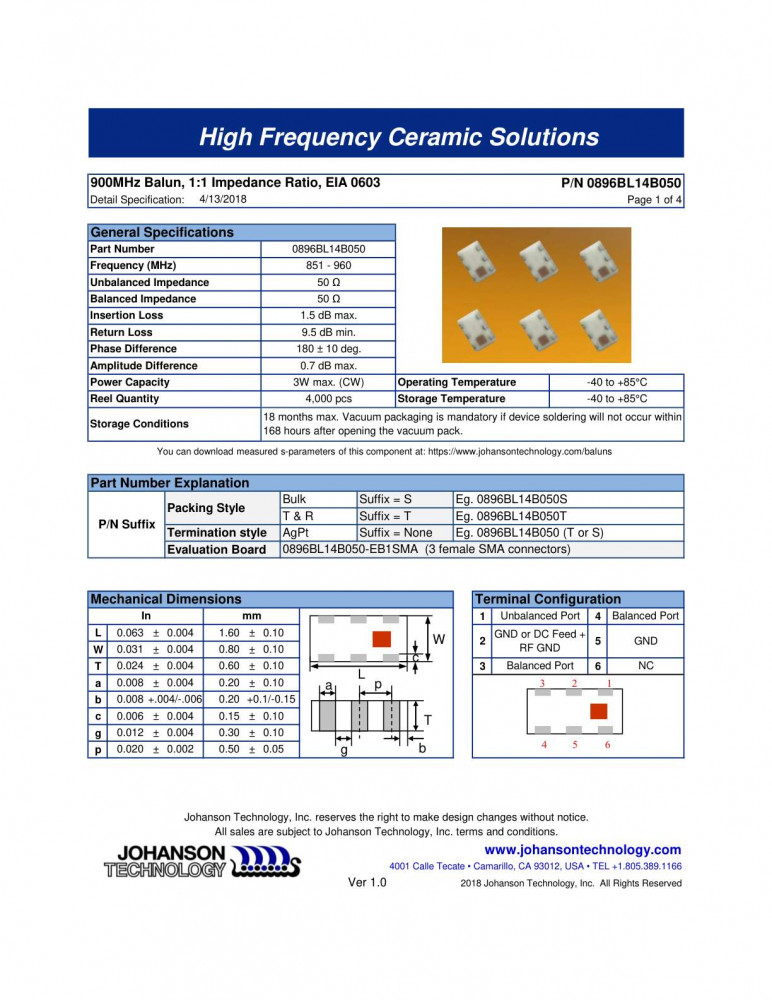 0896BL14B0050001T datasheet page 1