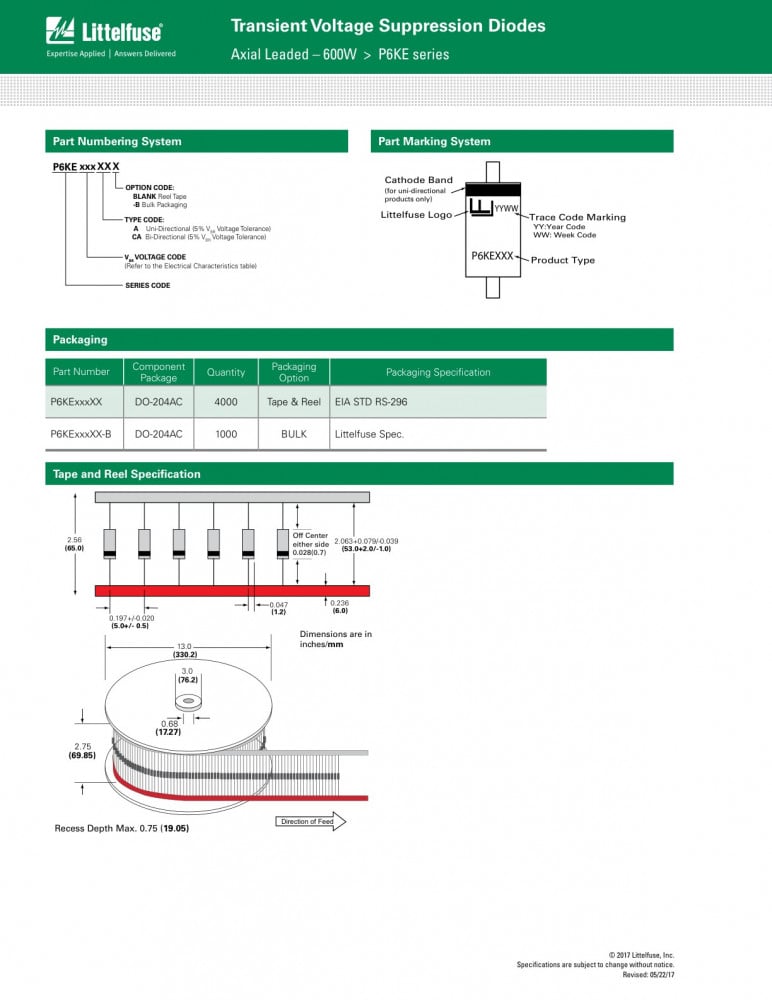P6KE series datasheet page 6