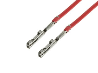 Pre-Crimped Lead Squba 1.8 Female-to-Squba 1.8 Female, Tin (Sn) Plating,  150.00mm Length, 22 AWG, Black