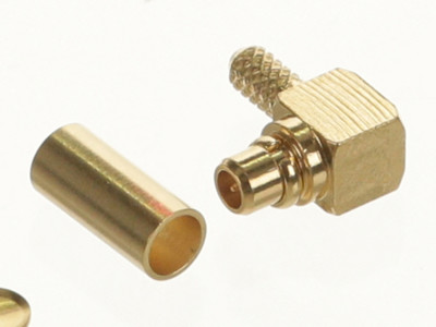 MCX Jack, Straight, PCB Receptacle, Surface Mount, Tri-Metal Plated, 100 Pieces Per Bag, 75 Ohms