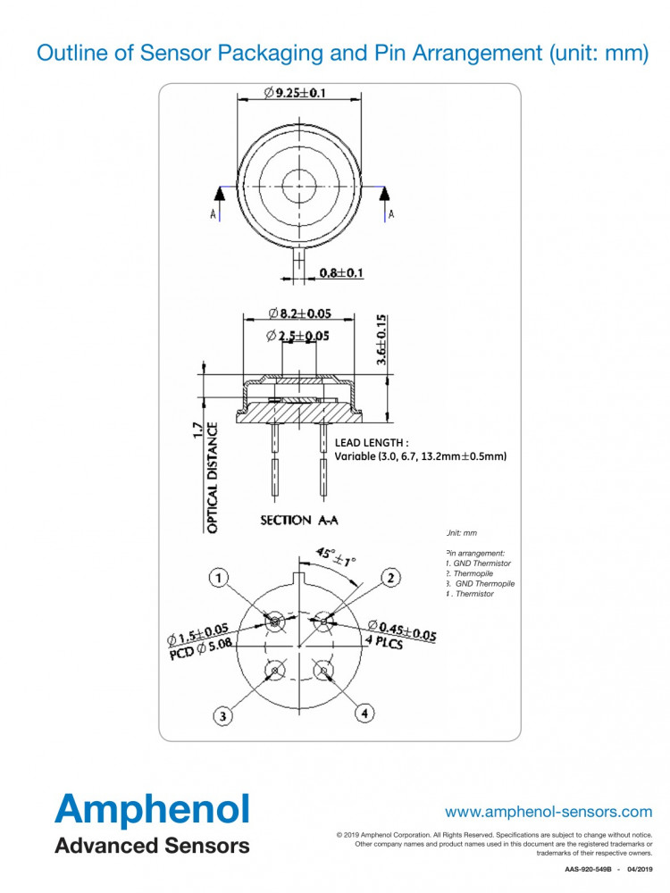 ZTP-115L1 technical document page 4