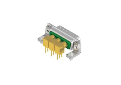 D-SUB Combination Standard • 3W3 [○○○] • Plug • Panel mounted receptacle • Metal bracket • UNC 4-40 • 50 Ohm • Solder pin angled 3pin shell size 1-4 for sale
