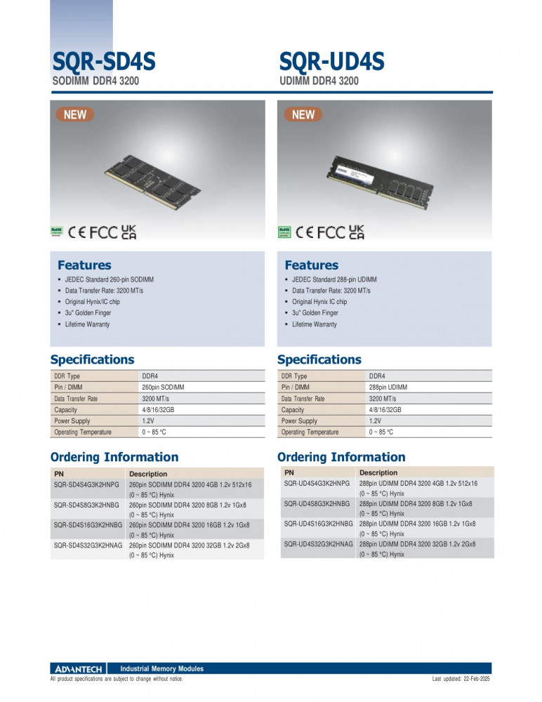 ADVANTECH SQR-SD4S product documentation image