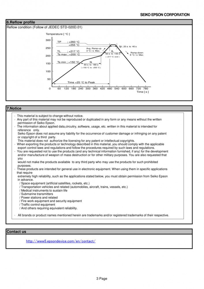 EPSON TSX-3225 datasheet page 3