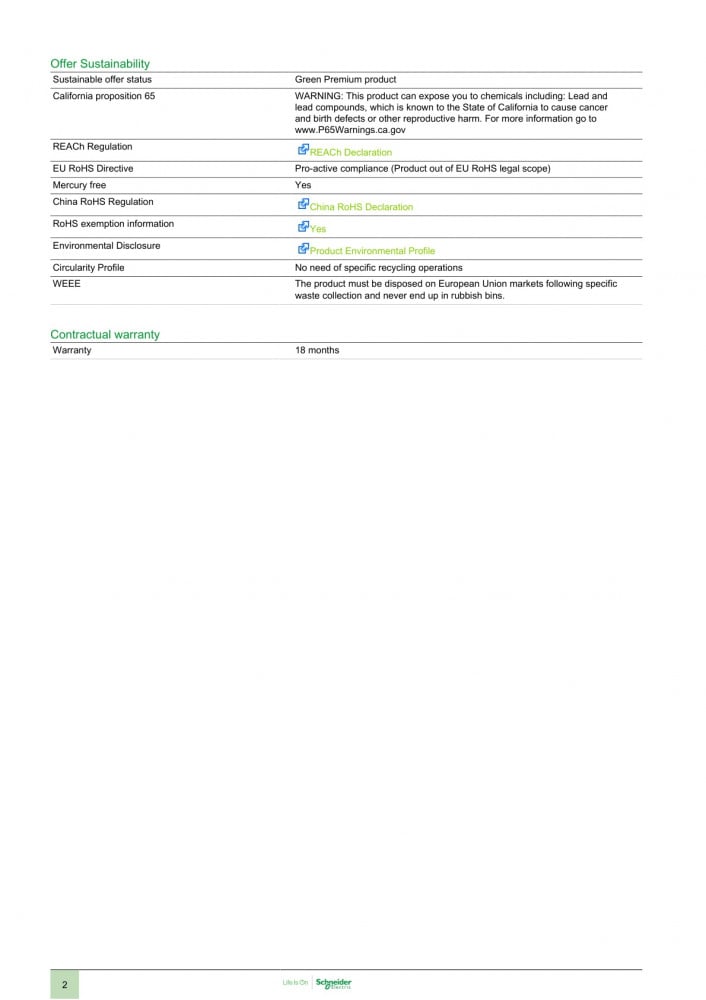 9001K2L1RH13 technical document page 2