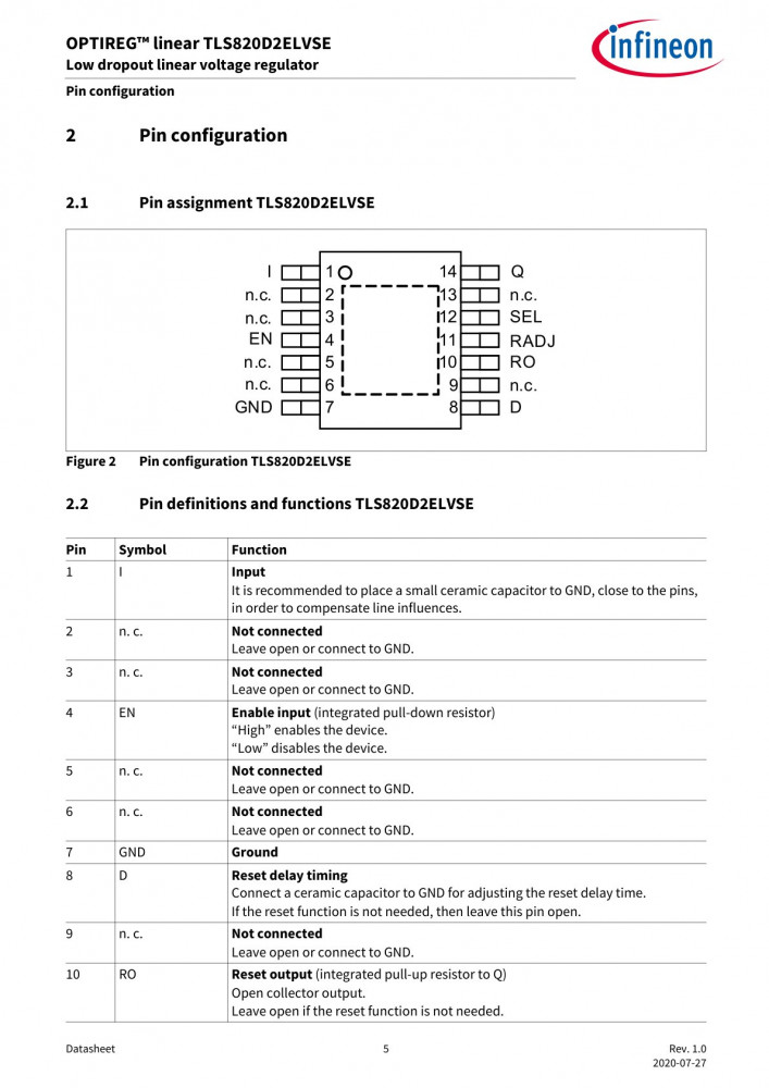 TLS820D2ELVSE datasheet page 5