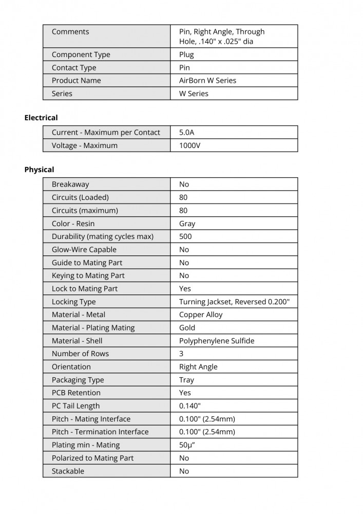 WG80PR9JTBFM technical document page 2