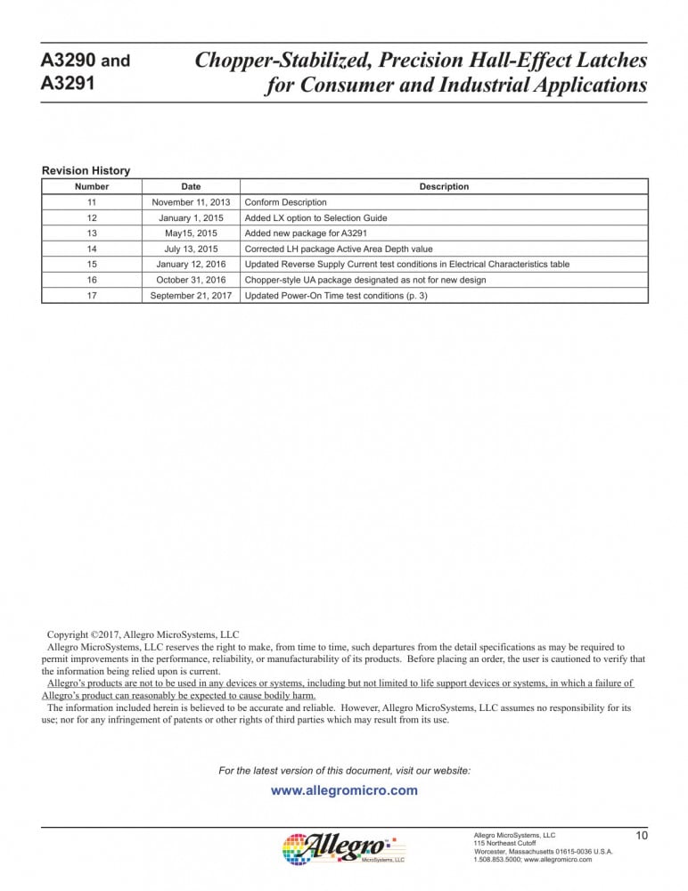 A3290 datasheet page 10