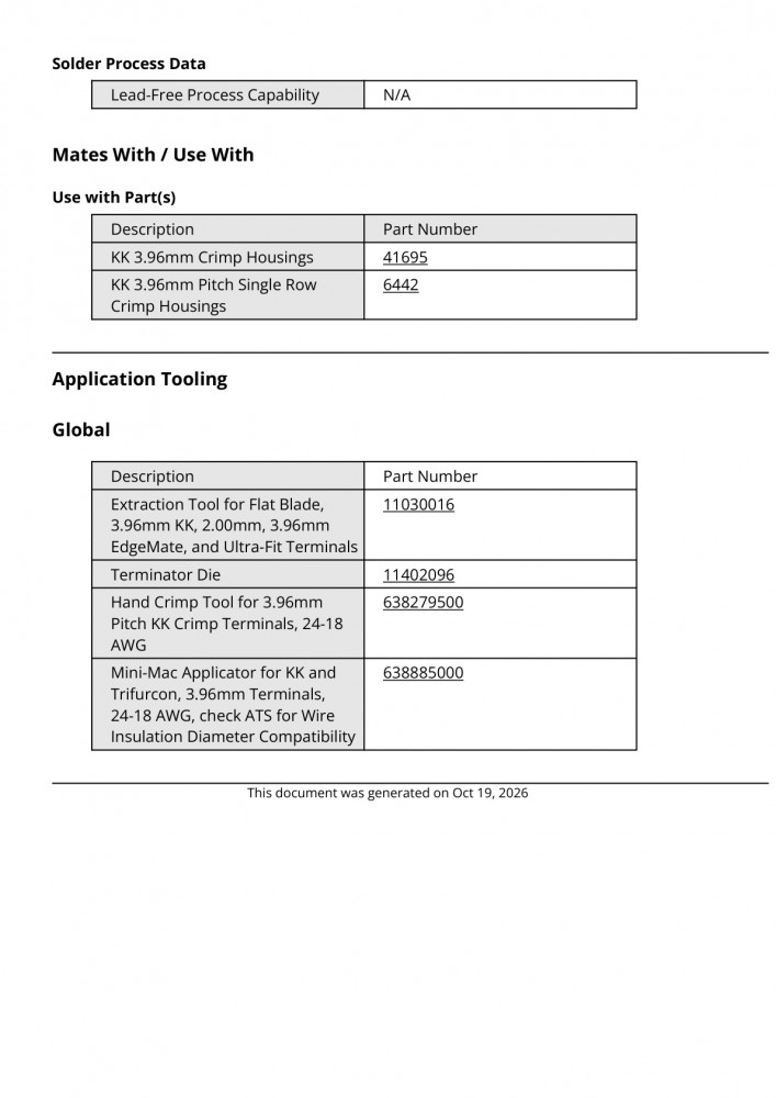 Connector specification document page 3