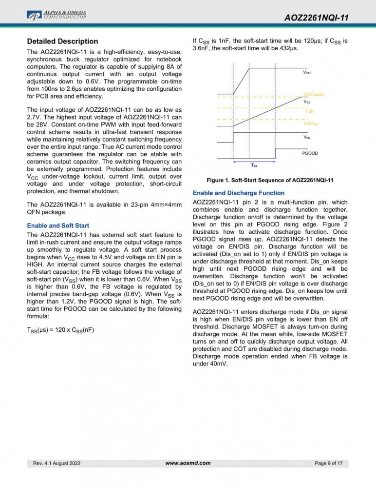 AOZ2261NQI-11 datasheet page 9