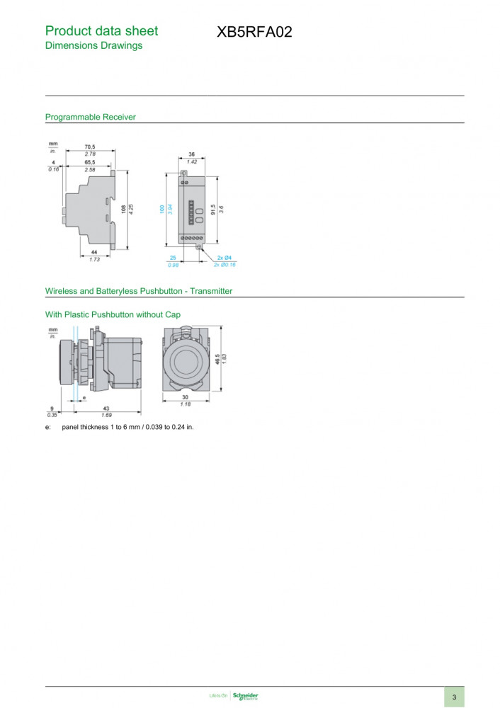 XB5RFA02 technical document page 3