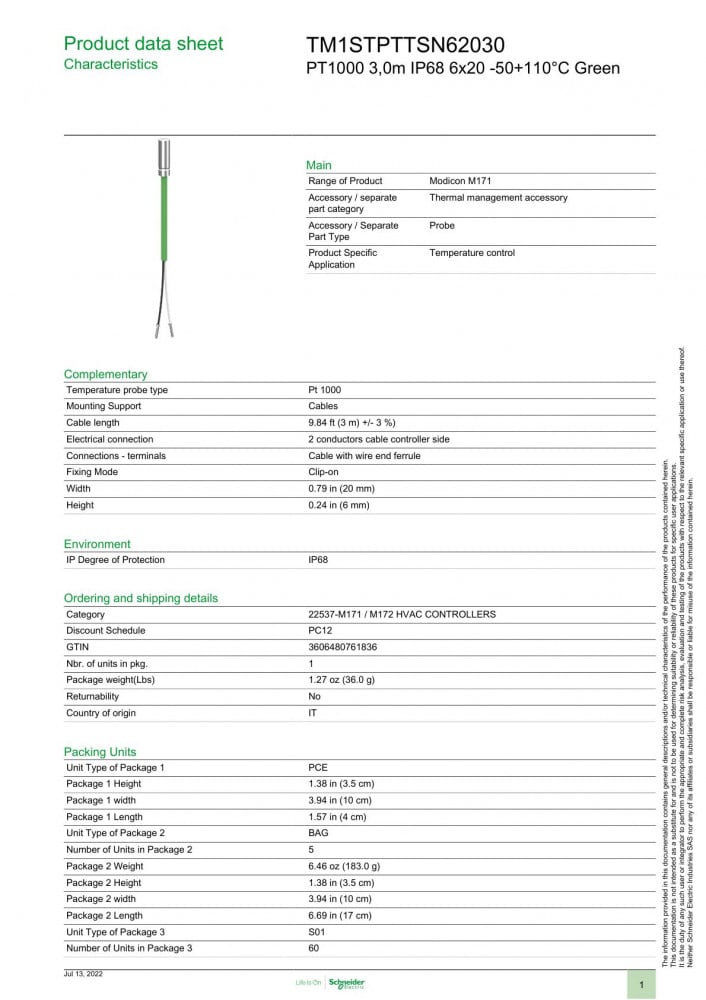 TM1STPTTSN62030 technical document page 1