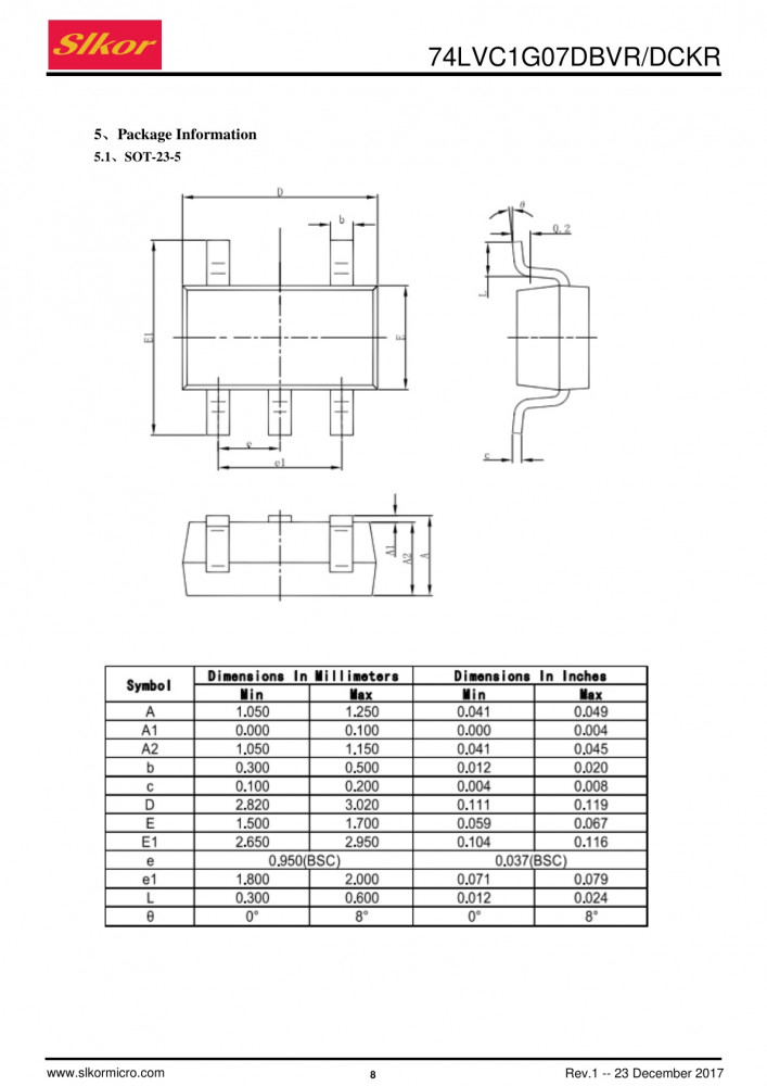 74LVC1G07DBVR datasheet page 8