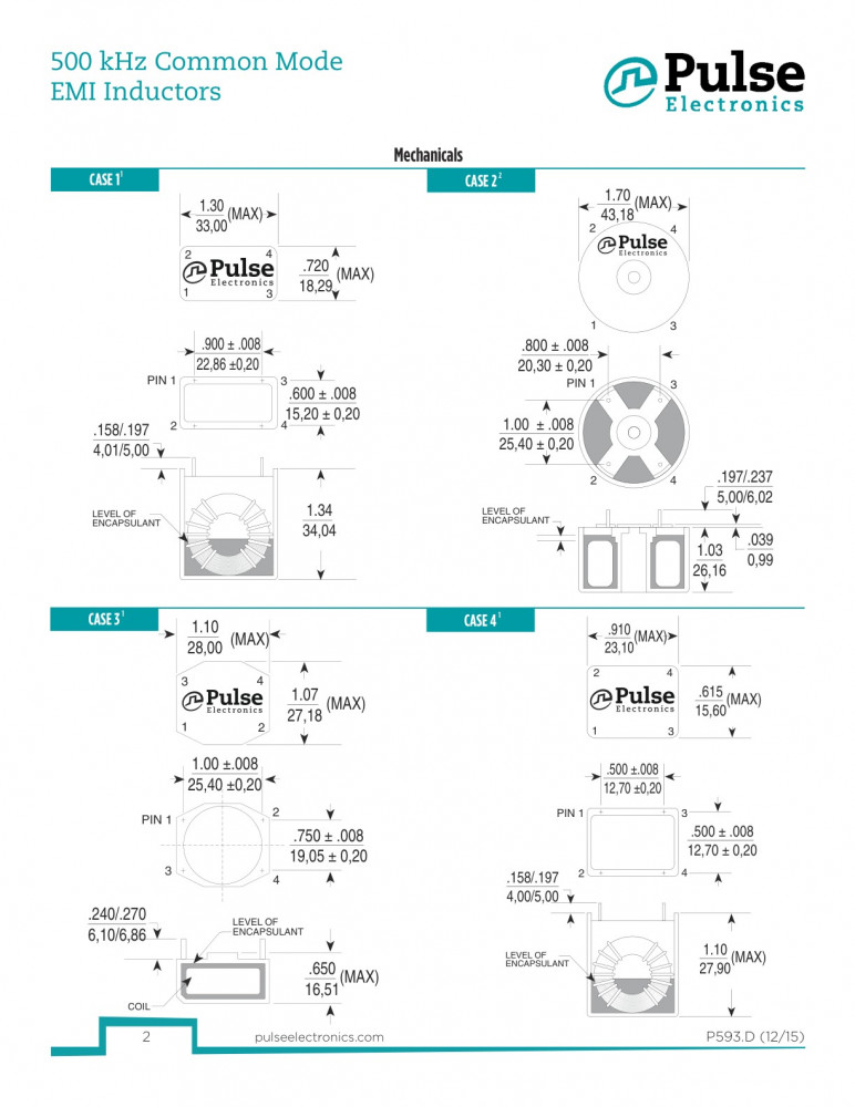 PULSE PE-96173NL technical document page 2