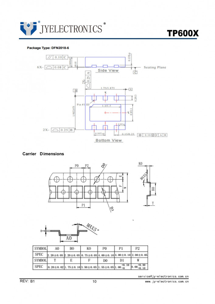 TP6001CX datasheet page 10