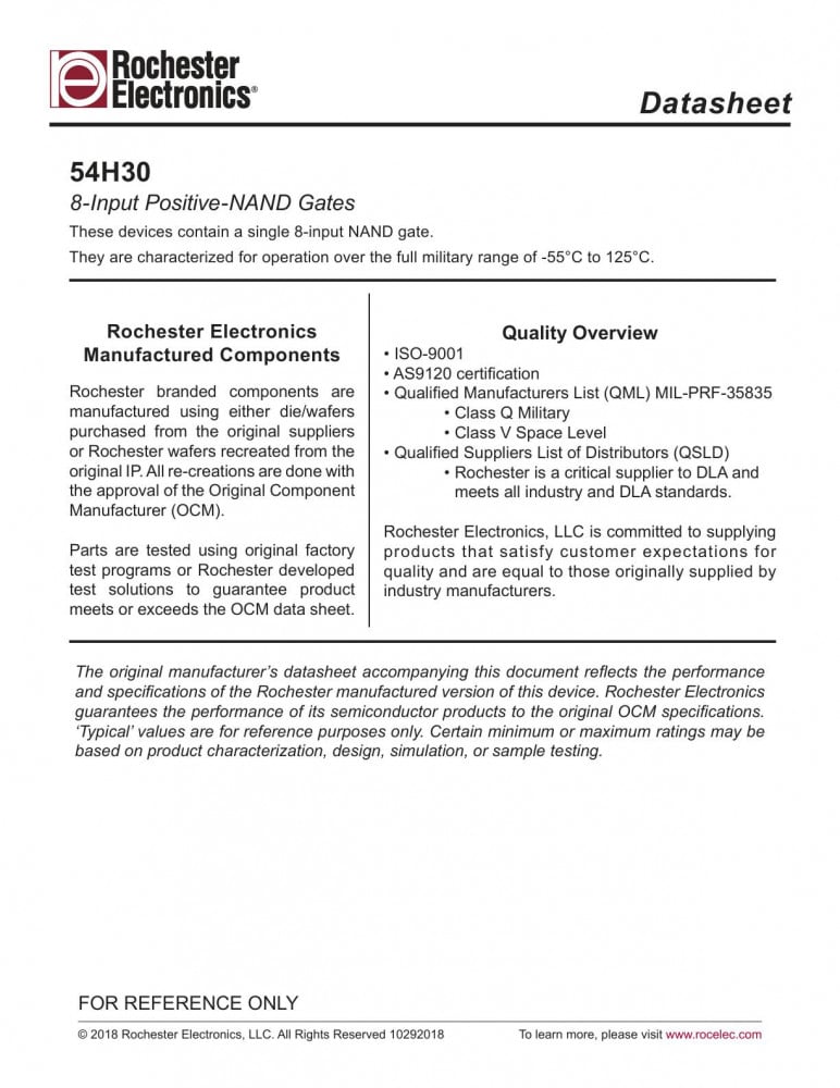 54H30J datasheet page 1