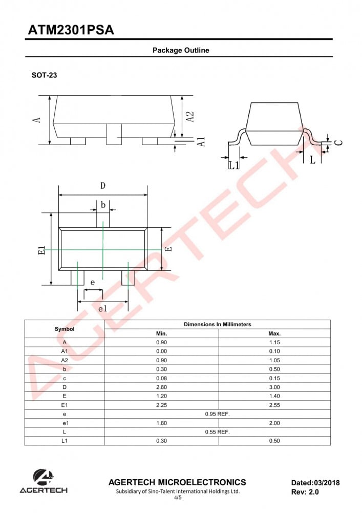 ATM2301PSA datasheet page 4