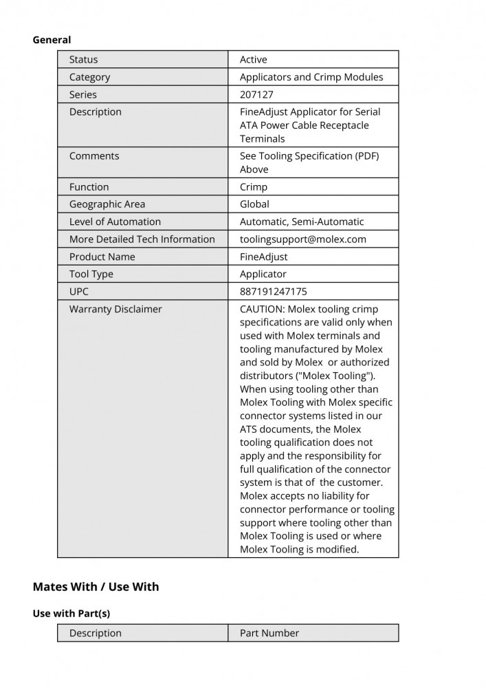 Molex 639028100 document image, page 2