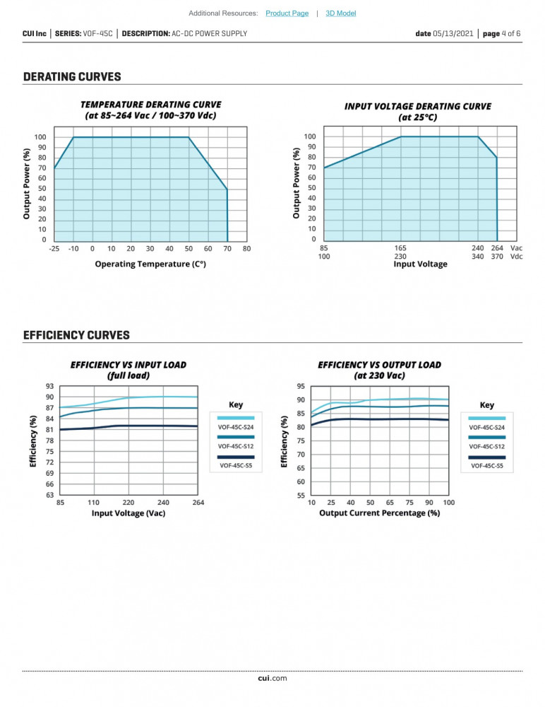 VOF-45C-S12 datasheet page 4