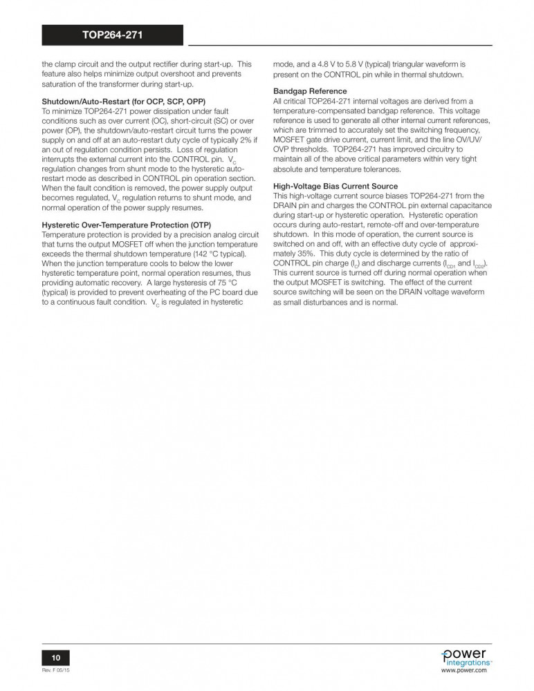 TOP269VG datasheet page 10