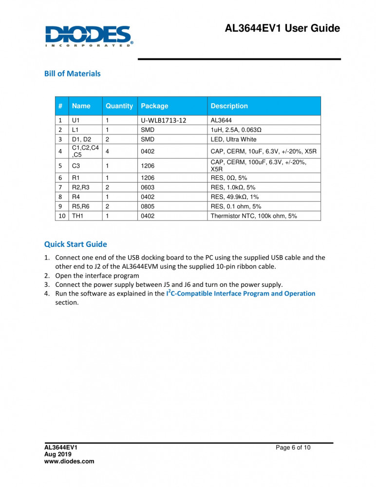 AL3644EV1 technical document page 6