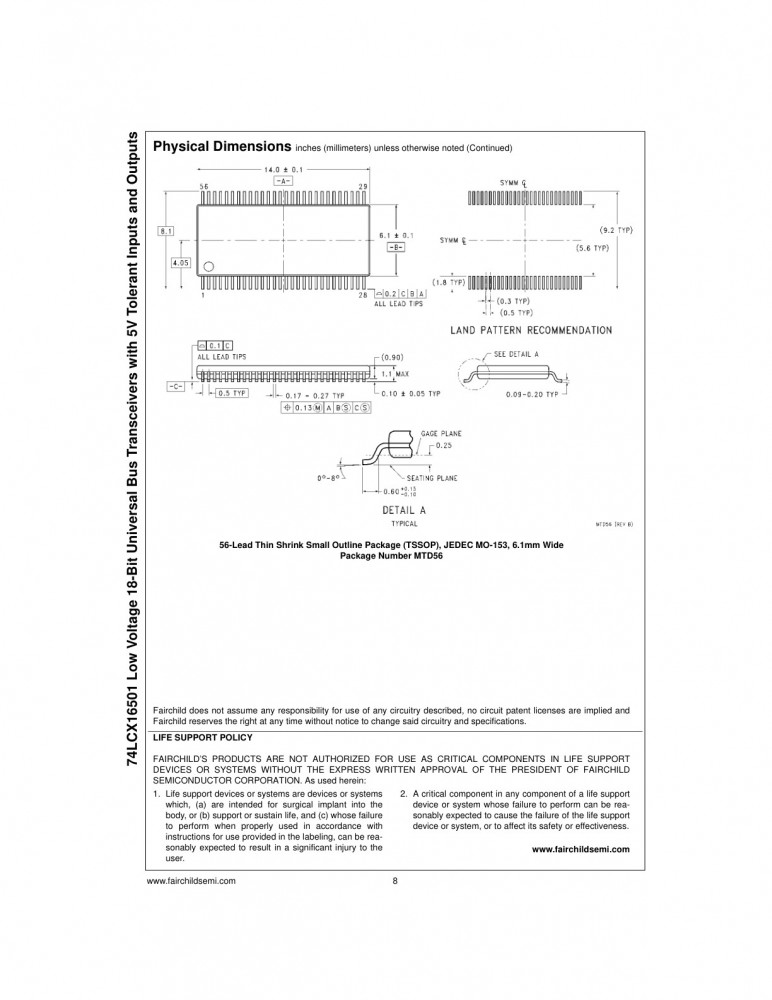 74LCX16501 datasheet page 9