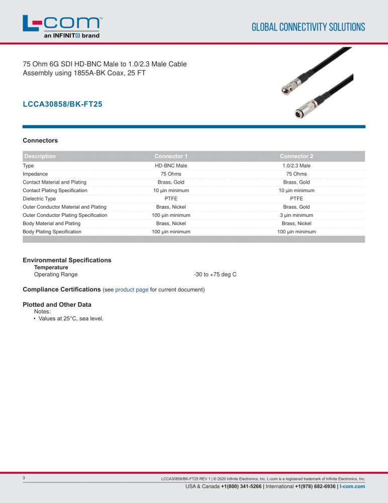 L-com LCCA30858/BK-FT25 datasheet page 3