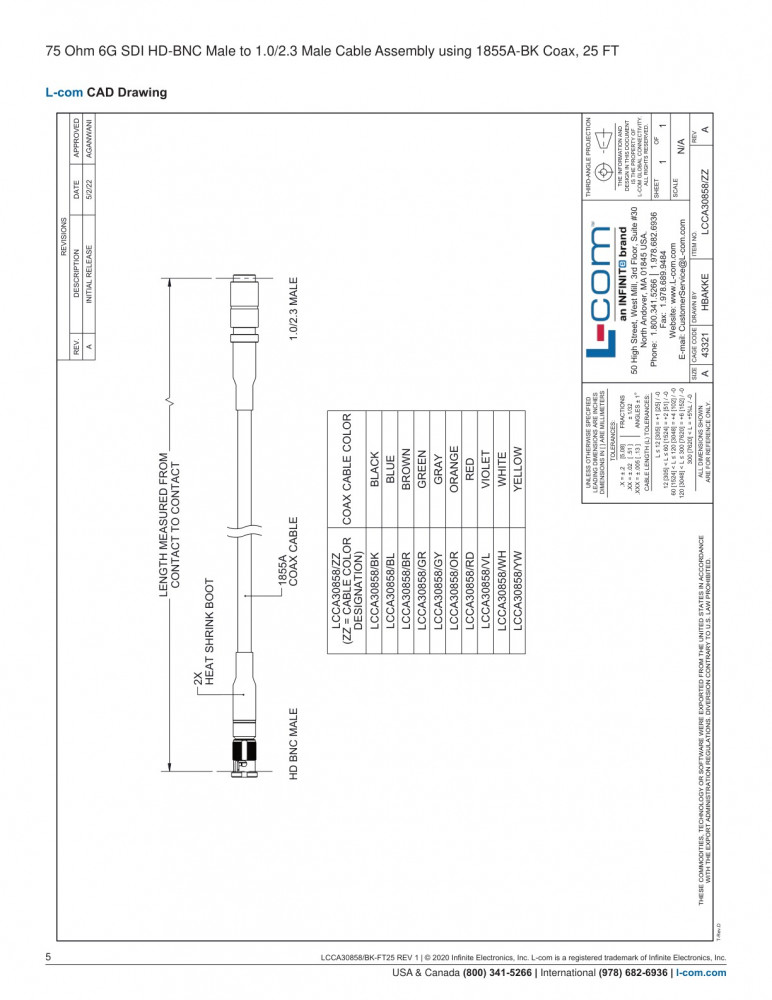 L-com LCCA30858/BK-FT25 datasheet page 5