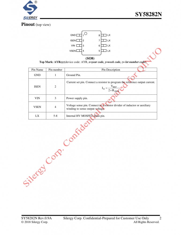 SY58282NFAC datasheet page 2