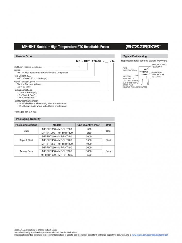 BOURNS MF-RHT datasheet page 3