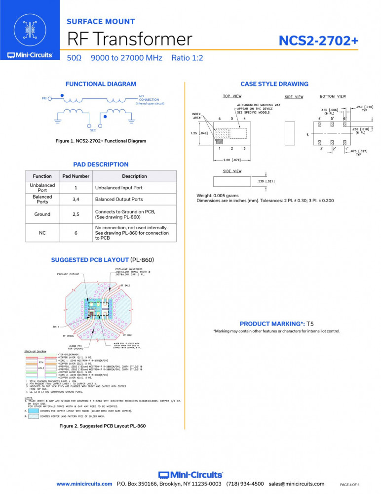 NCS2-2702+ datasheet page 4