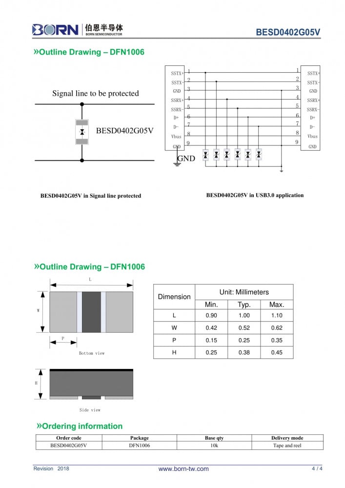BESD0402G05V technical document page 4
