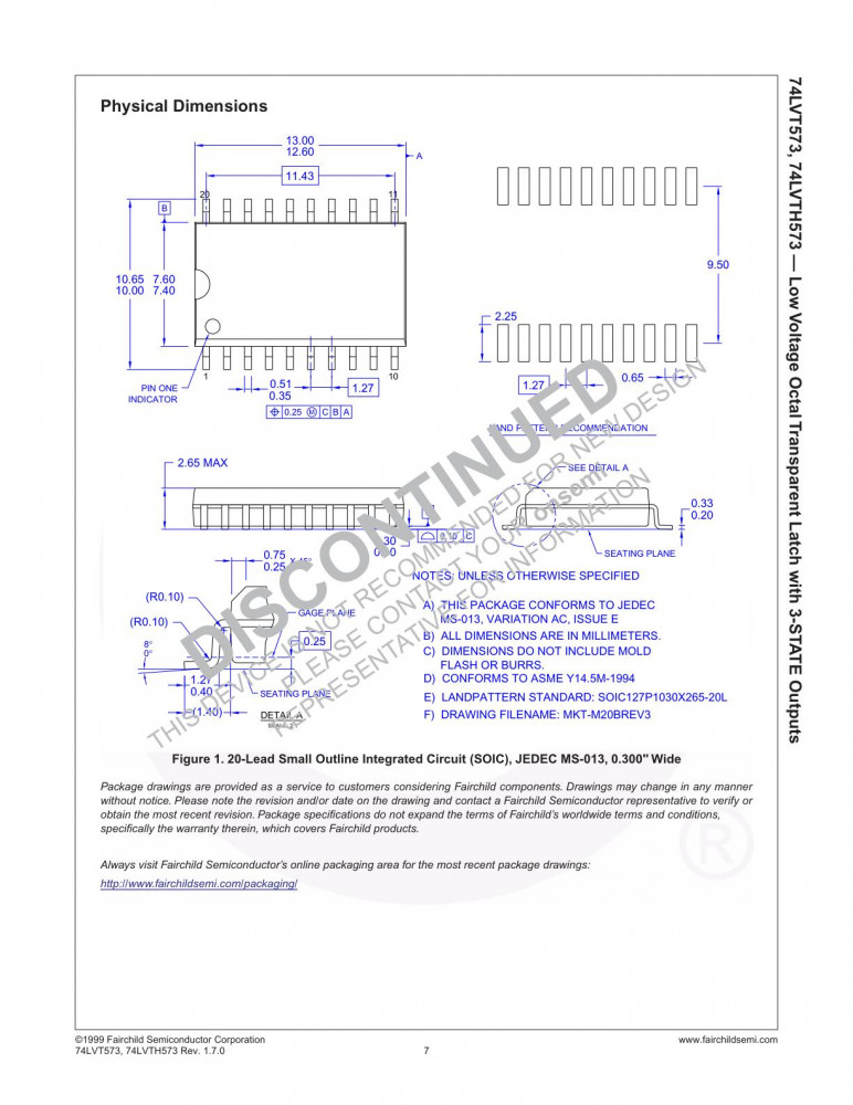 74LVTH573 document page 7