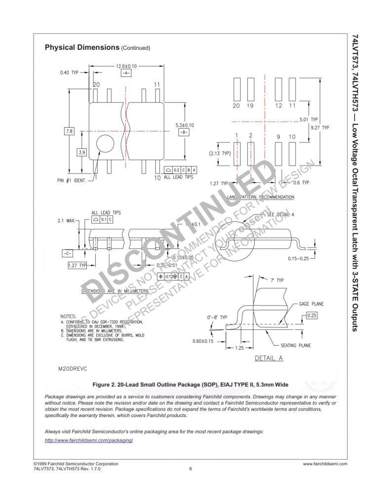 74LVTH573 document page 8