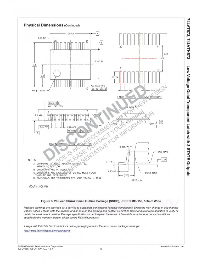 74LVTH573 document page 9